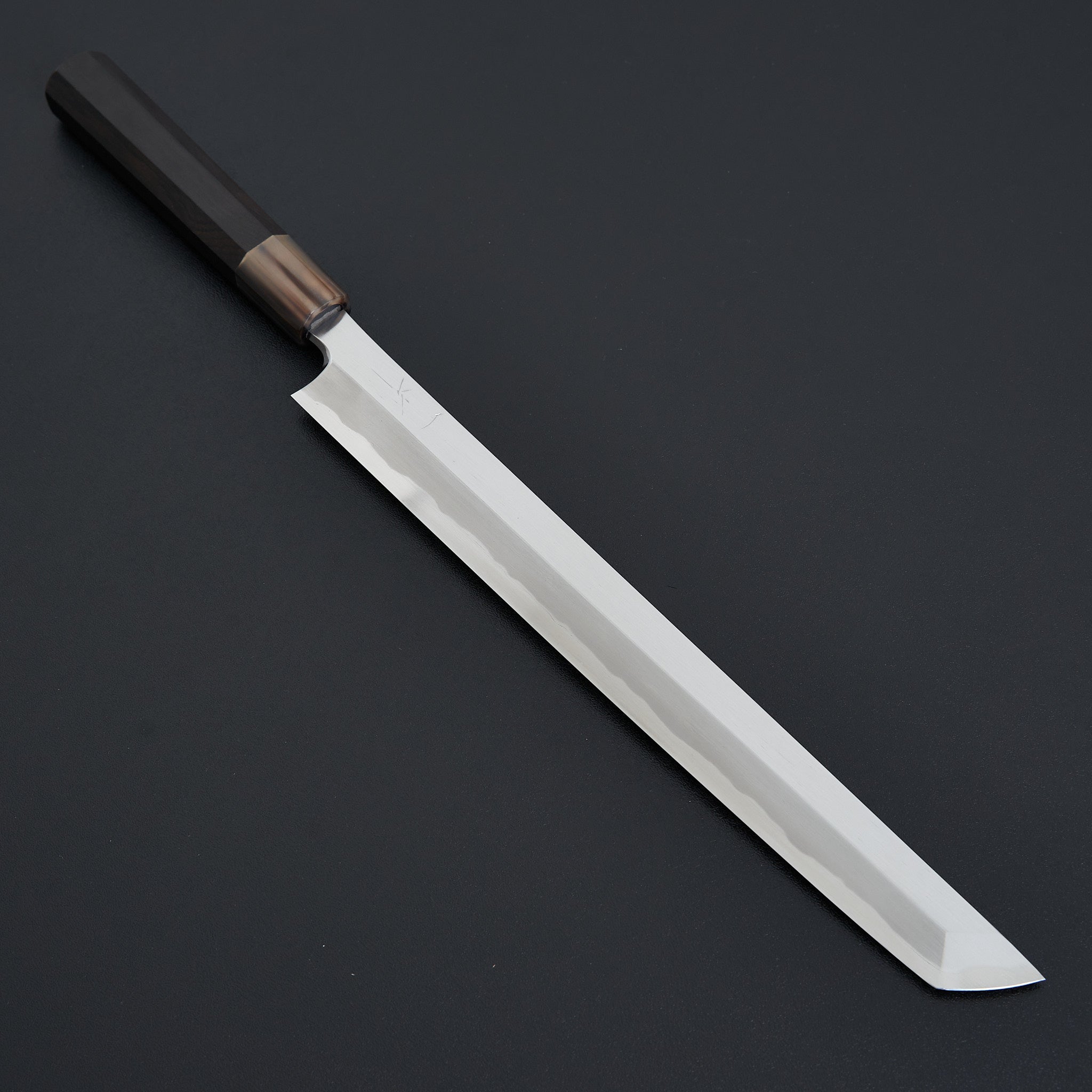 Hitohira Togashi White #1 Yanagi Sakimaru 300mm Ebony Handle (Saya)