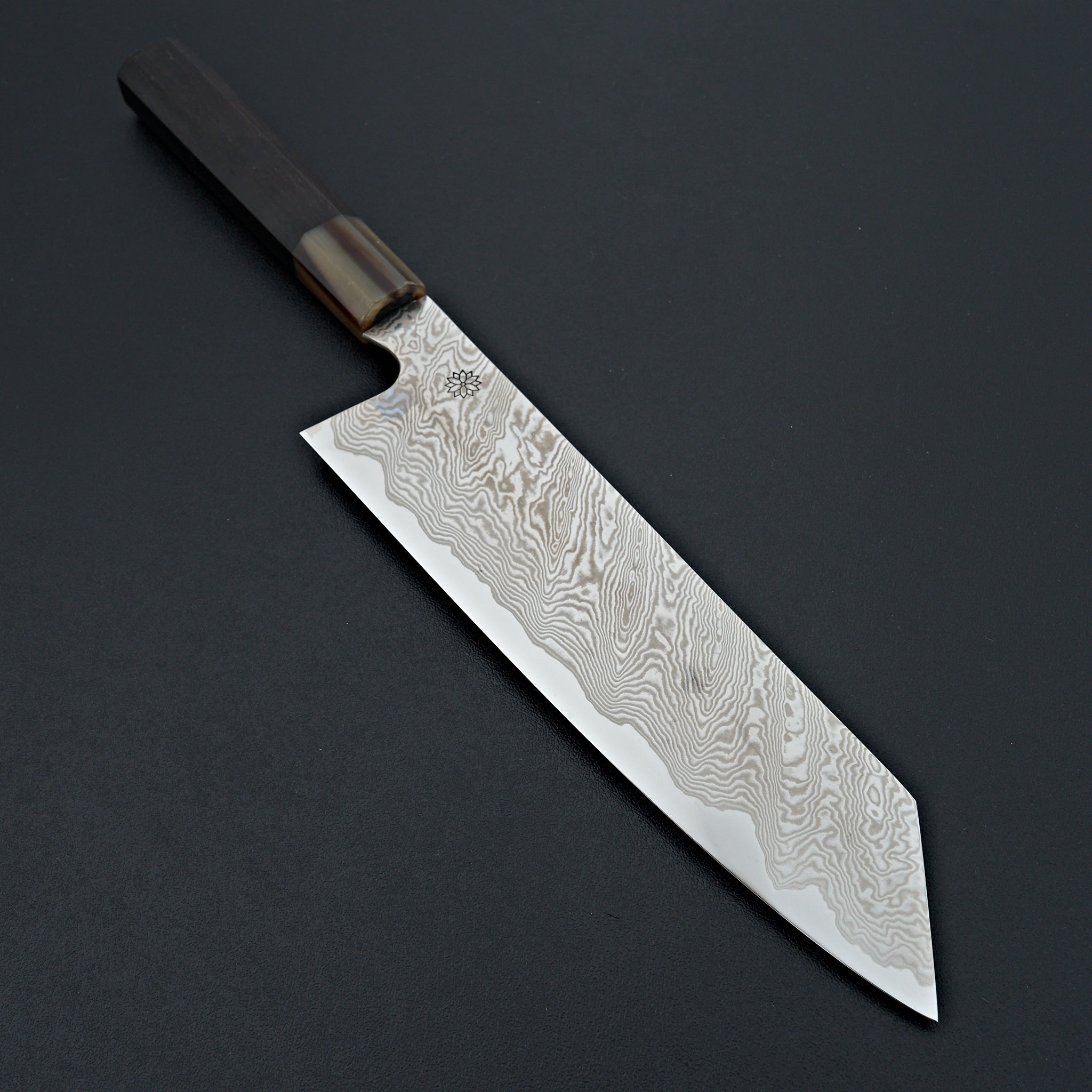 Sakai Kikumori Minamo ATS-34 Damascus Kiritsuke Gyuto 225mm