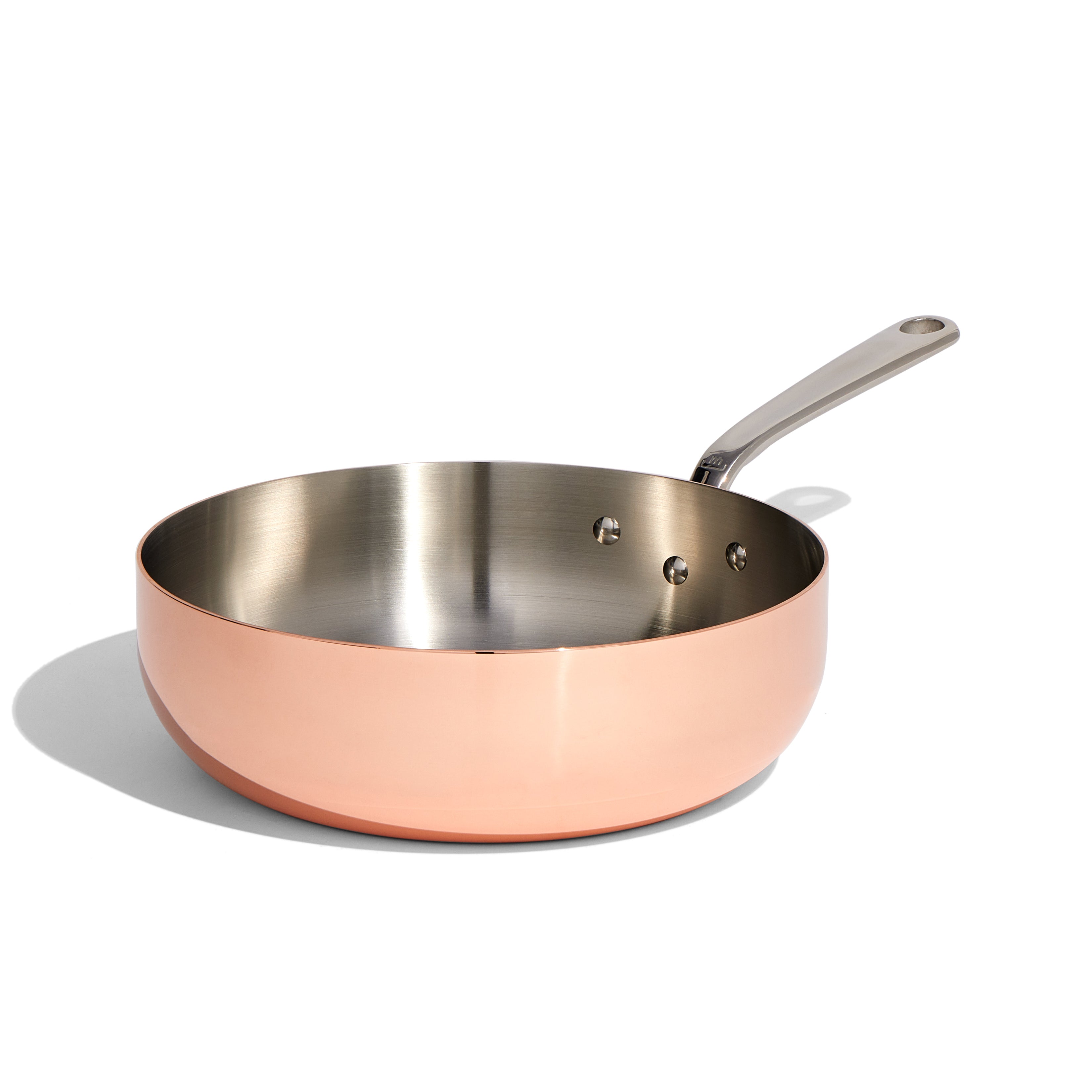 Made In® Copper Saucier with Lid 5.2 QT