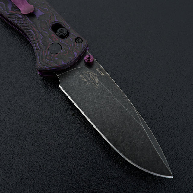 Benchmade Limited Edition Gold Class Mini Barrage Purple Haze