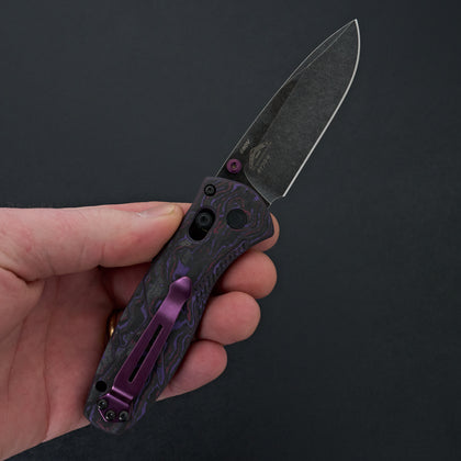 Benchmade Limited Edition Gold Class Mini Barrage Purple Haze