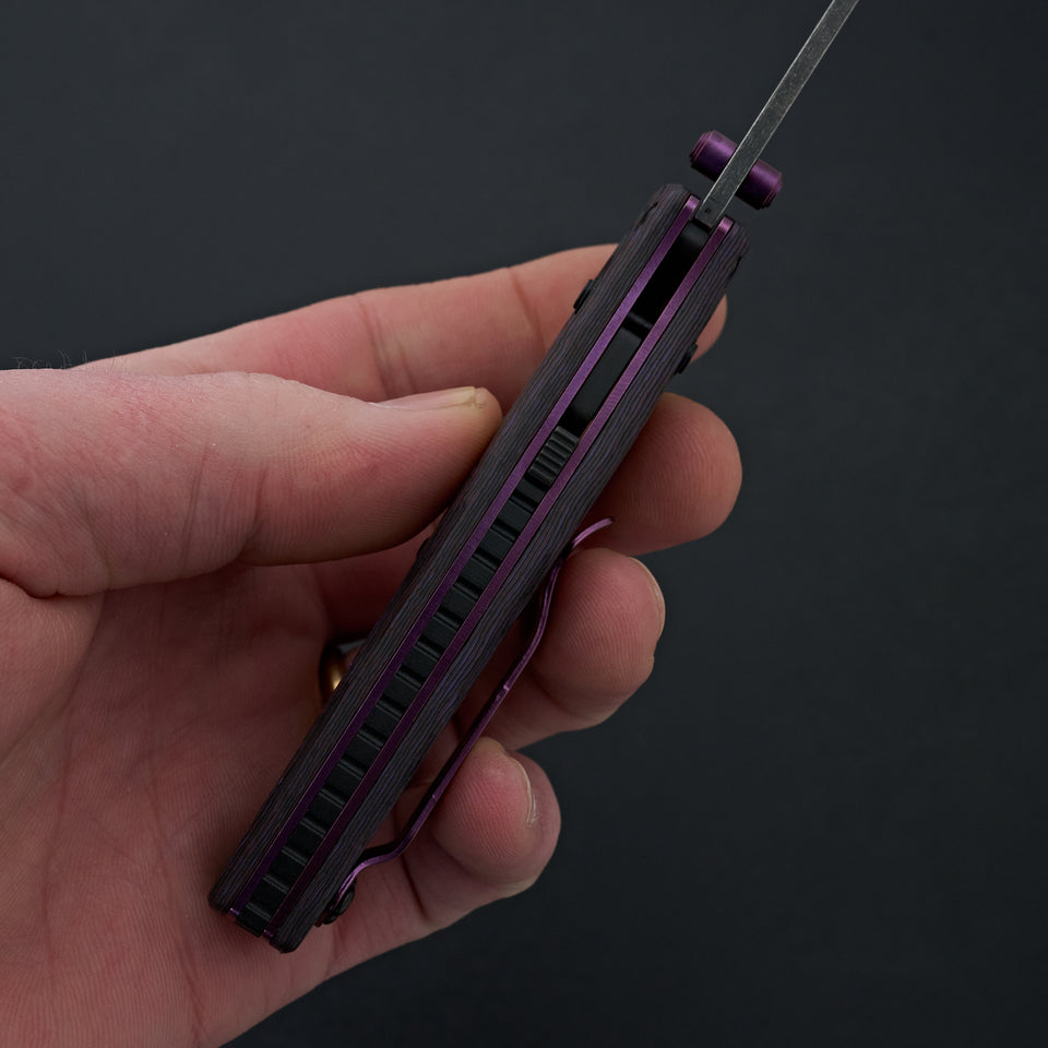 Benchmade Limited Edition Gold Class Mini Barrage Purple Haze