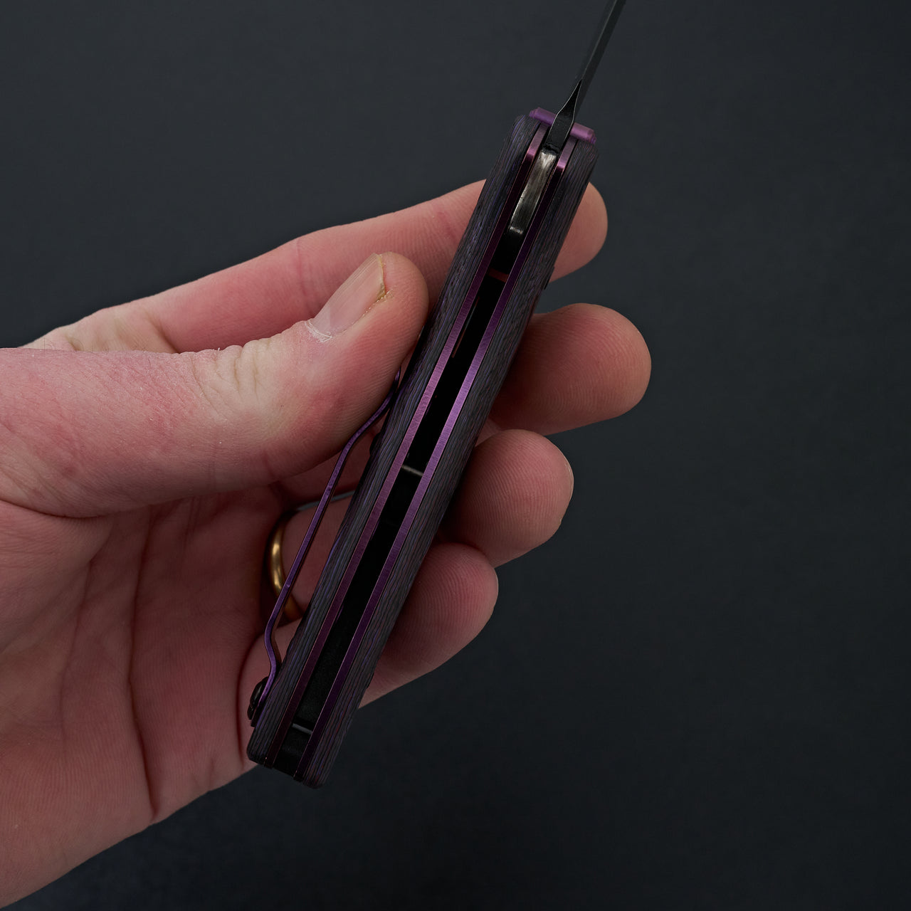 Benchmade Limited Edition Gold Class Mini Barrage Purple Haze