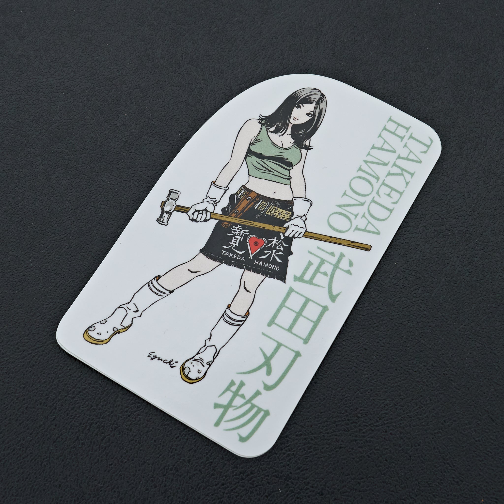 Takeda Sticker Girl (Green)