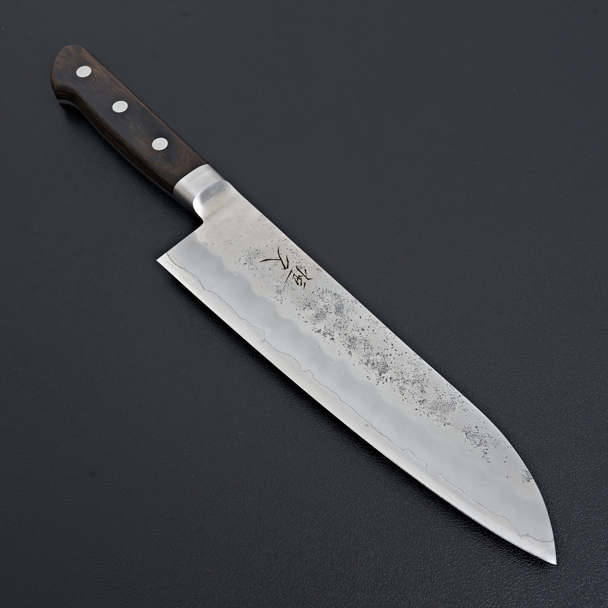 Tsunehisa Ginsan Western Nashiji Santoku 180mm